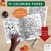 Printable Kids Autumn Coloring & Activity Booklet Kindergarten Learning ...