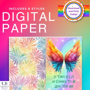Printable LGBTQ+ Pride Junk Journal Kit | LGBTQ+ Scrapbooking | Pride ...