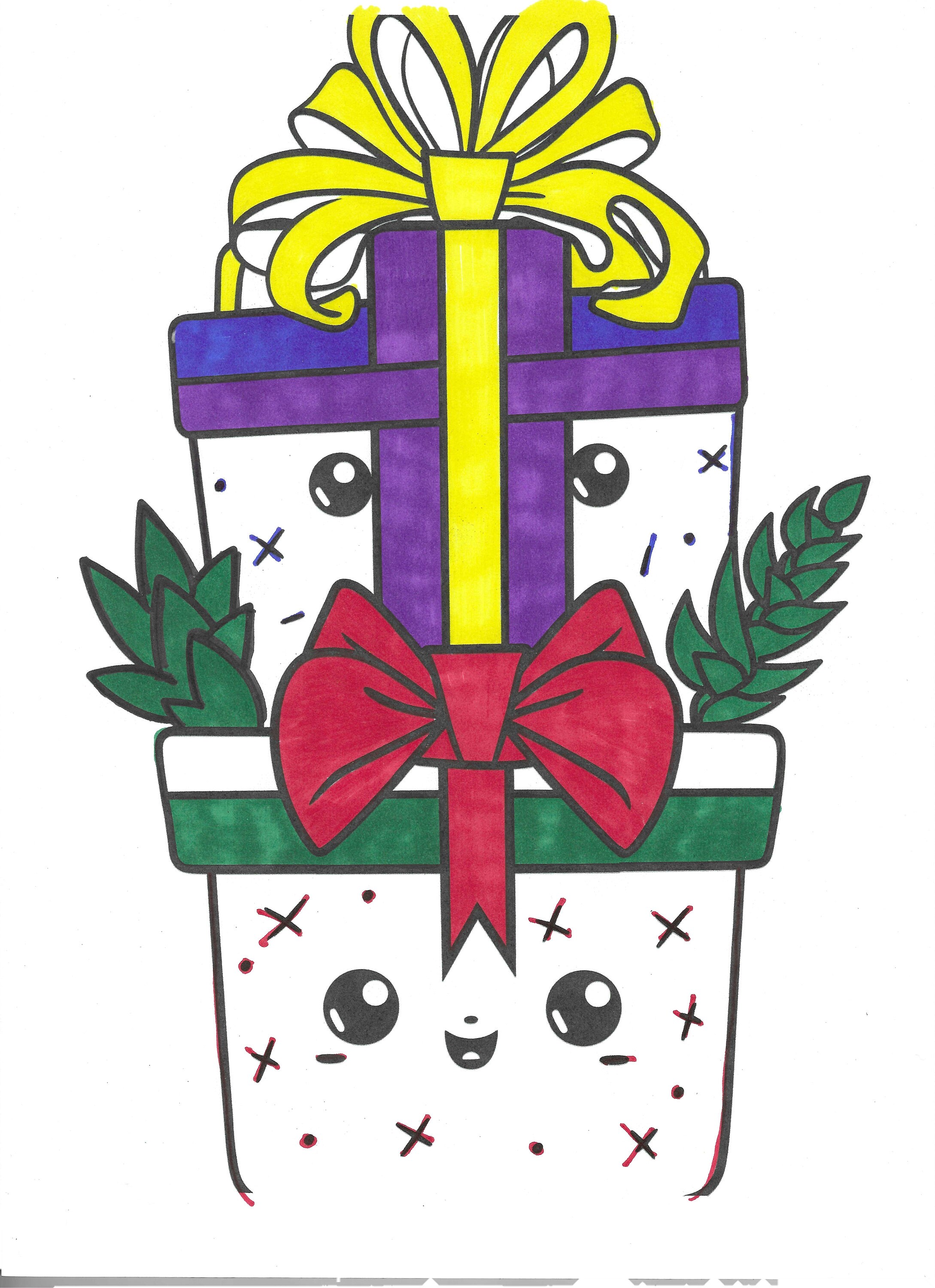 Printable Winter Coloring Sheets Holiday Coloring Page - Etsy
