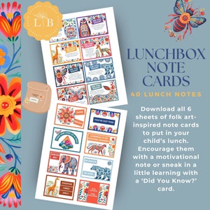 Printable Lunch Box Notes for Kids | Kindness Cards | Kid Affirmations ...