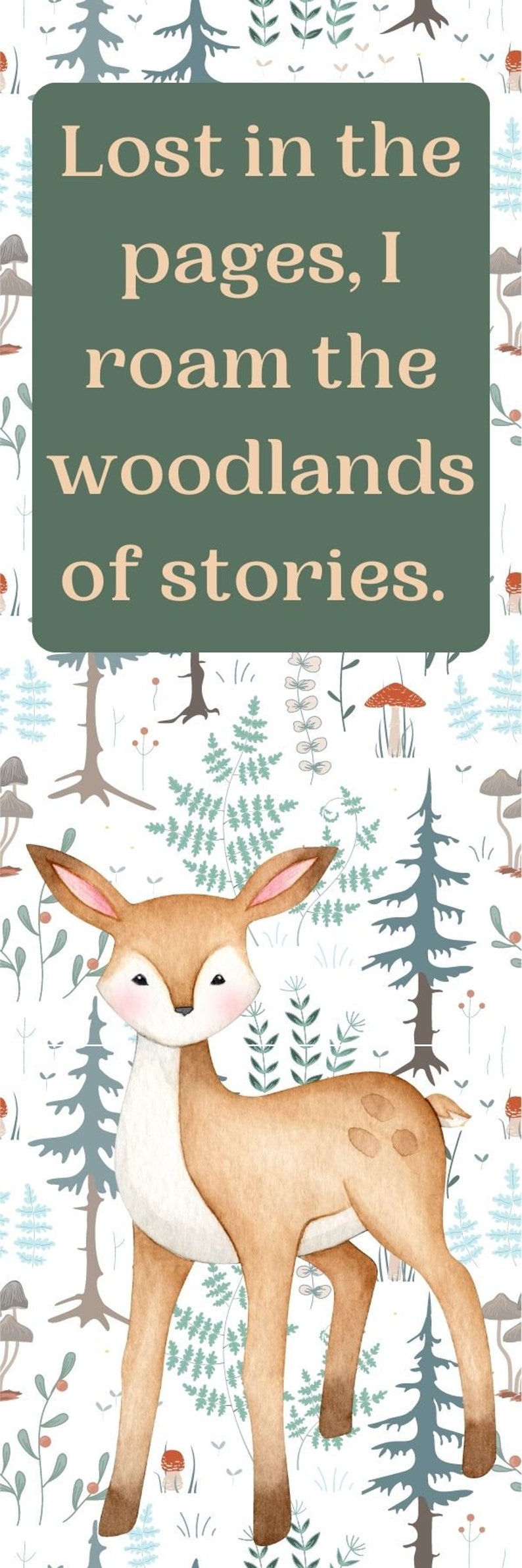 Printable Word Search | Reading Log | Set of 4 Bookmarks | Woodlands ...