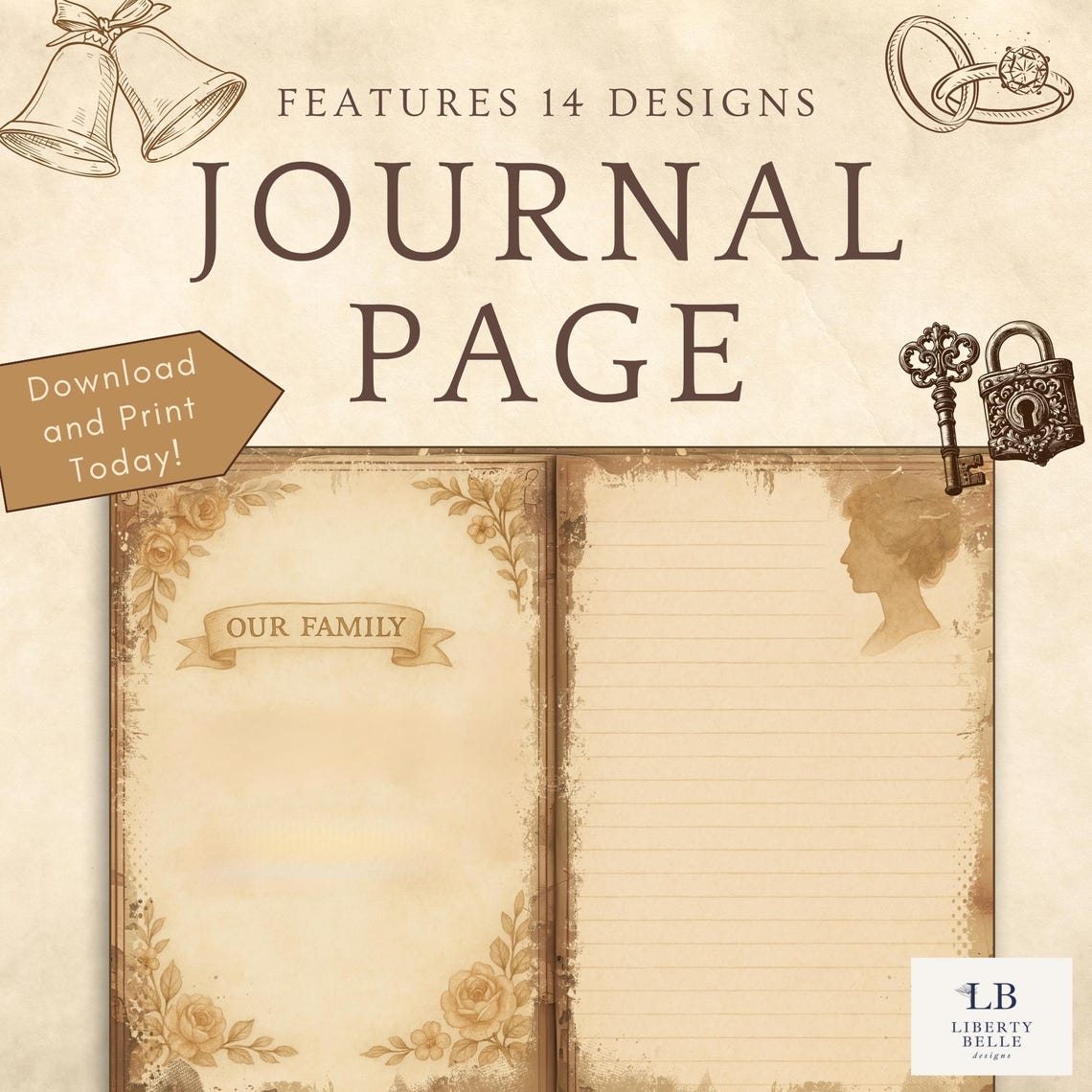 Vintage Family History Junk Journal Pages | Ancestry Genealogy ...