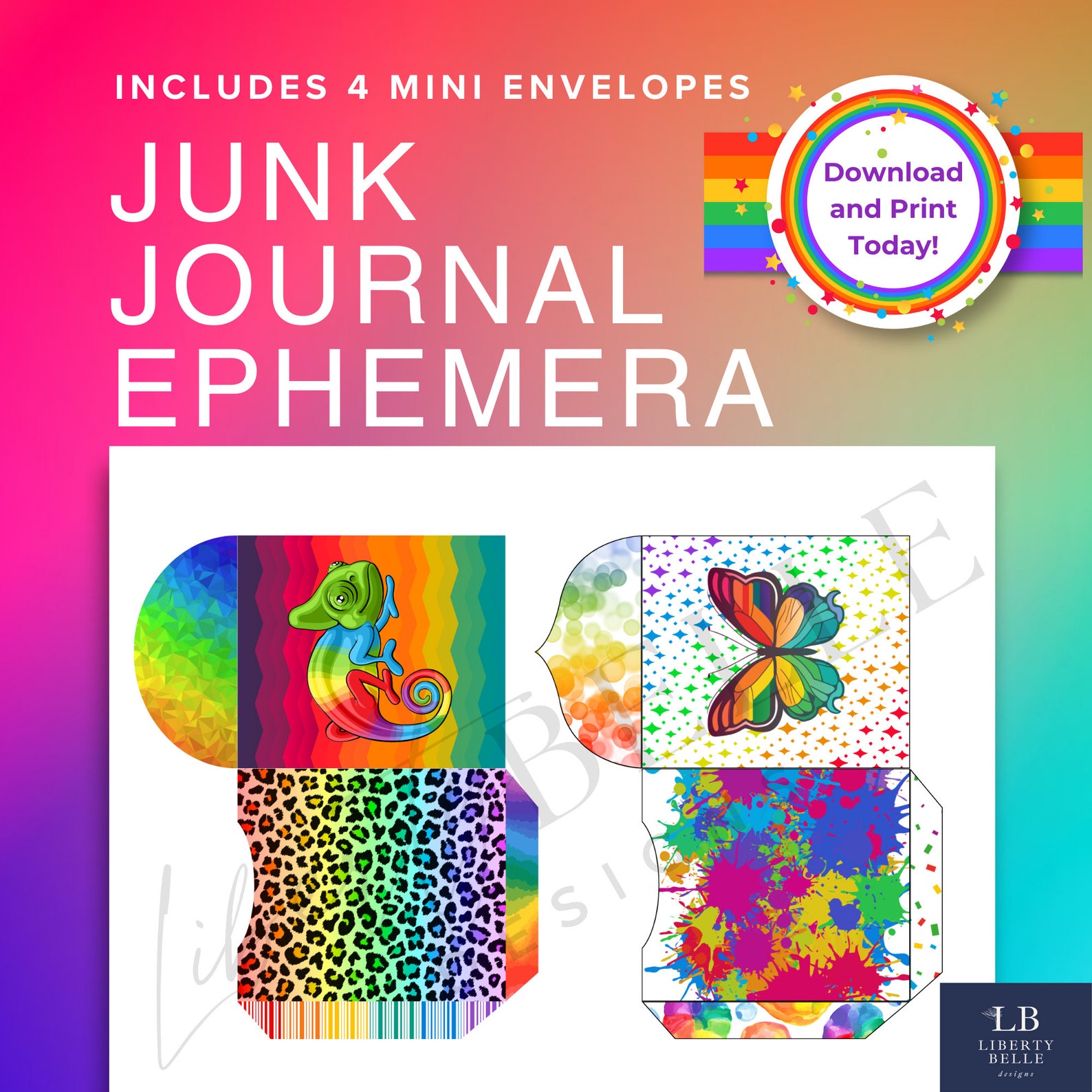 Printable LGBTQ+ Pride Junk Journal Kit | LGBTQ+ Scrapbooking | Pride ...