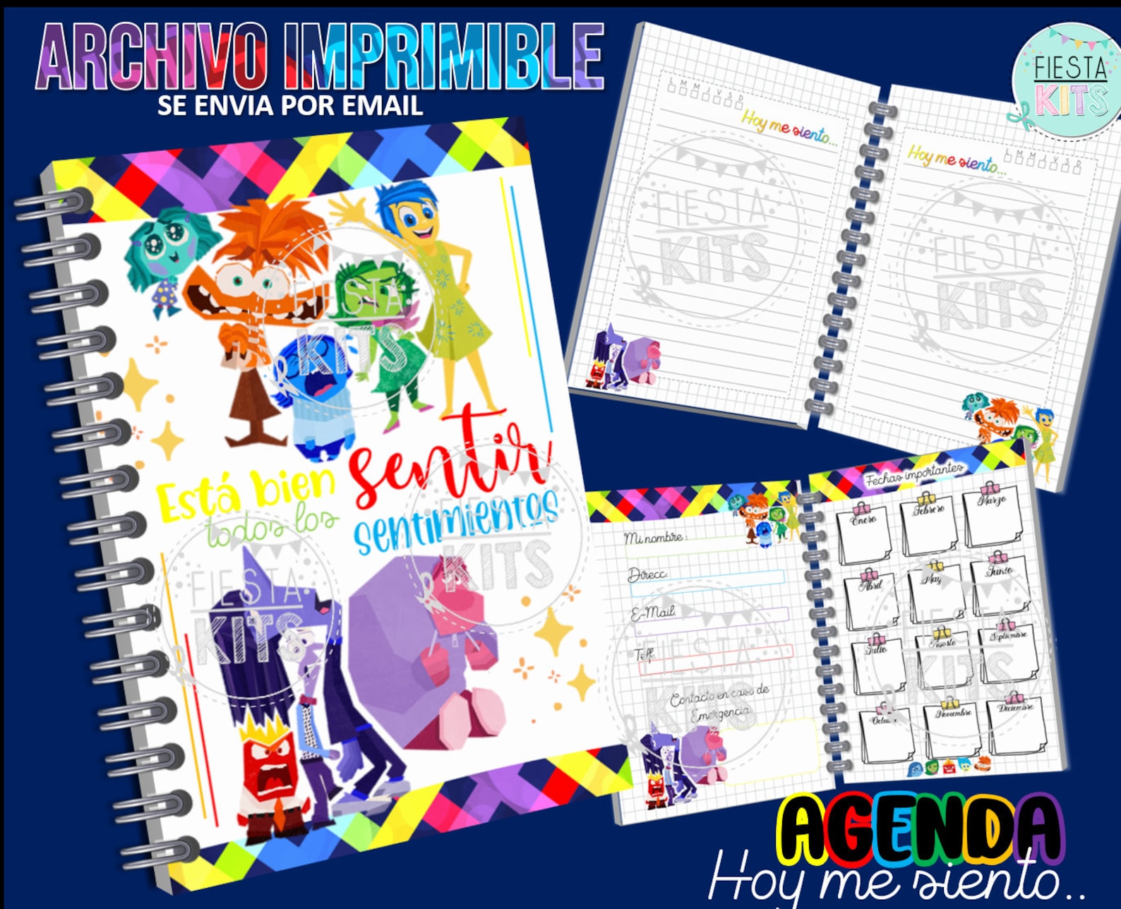 Archivo Digital/ Agenda imprimible intensamente 2/notebook printable ...