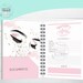 Digital File / Lashista Agenda 2025-26 Editable / Eyelashes and ...