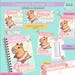 Capybara Girl School Label Template /capybara School Agenda /capybara ...