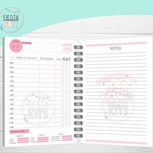 Digital File / Lashista Agenda 2025-26 Editable / Eyelashes and ...