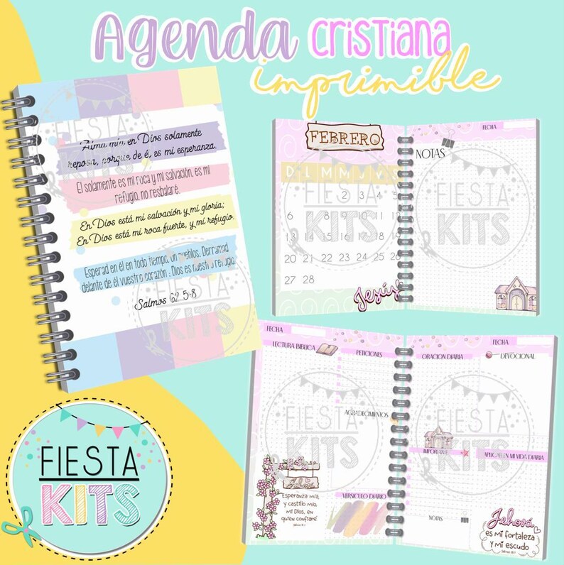 Archivo Digital/ Planner Devocional 2025 IMPRIMIBLE / A5 Media Carta ...
