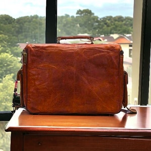 Leather Camera Shoulder Bag Leather Crossbody DSLR Camera Sling Bag for ...