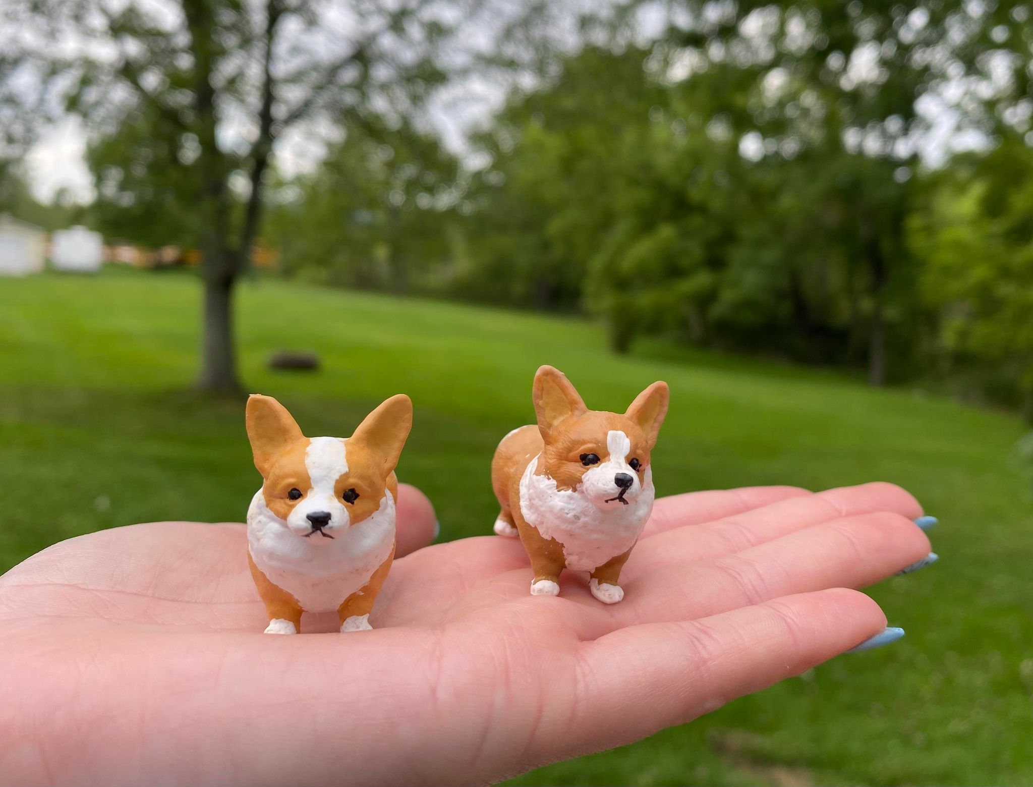 Homemade Hand-painted 3D Printed Mini Corgis - Corgi Corps Connections ...