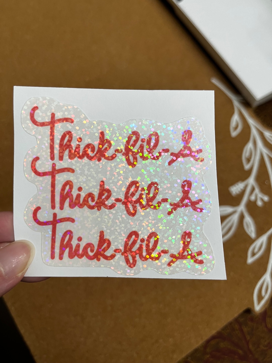Thick-fil-a Holographic Sticker, Body Positive Feminism, Waterproof ...