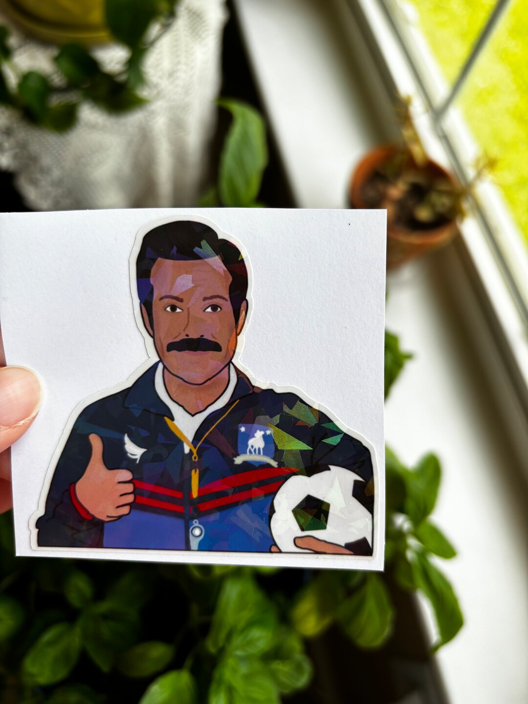 Ted Lasso Inspired Sticker, Lasso Holographic Sticker, Holographic ...