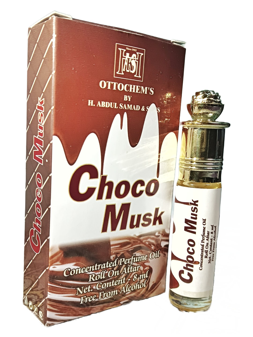 Choco Musk Attar Perfume Oil, Cocoa & Musk Scent, Pure and Alcohol Free ...