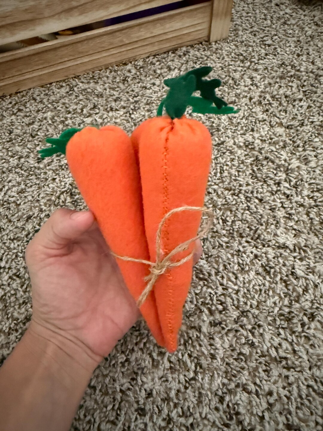 Handmade Felt Carrot | Play Food for Toddlers | Montessori Vegetable I ...
