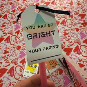 Printable Glow Valentine's Day Tags. Kids School Printable Valentine's ...