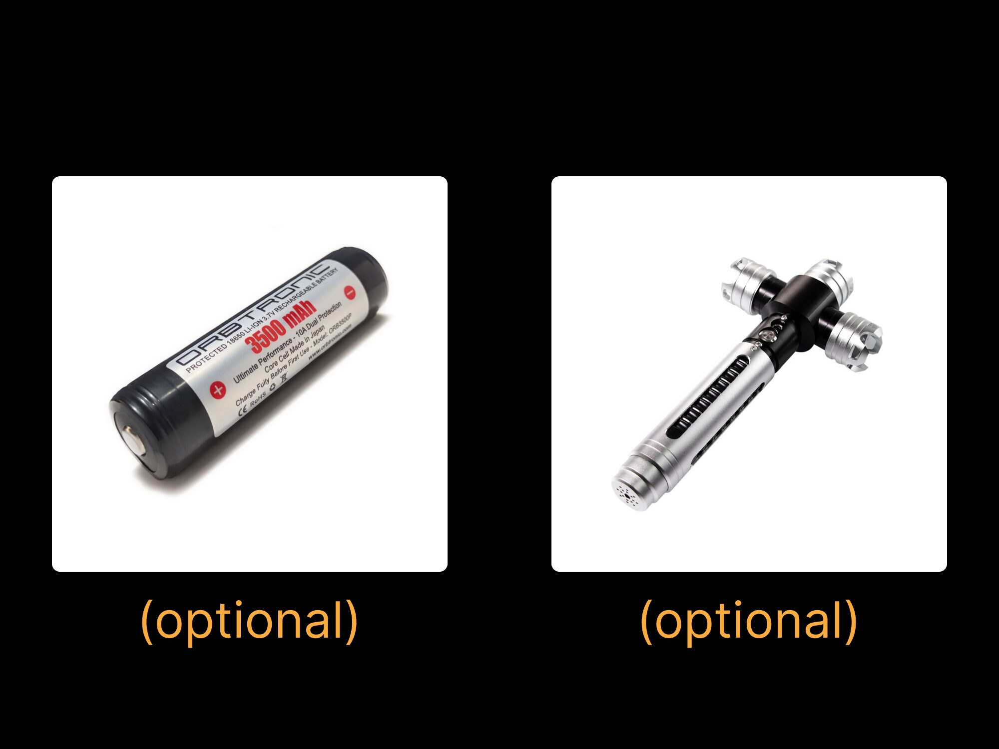 Crossguard Lightsaber Kit Arduino Neopixel, Flash on Clash, Blaster ...