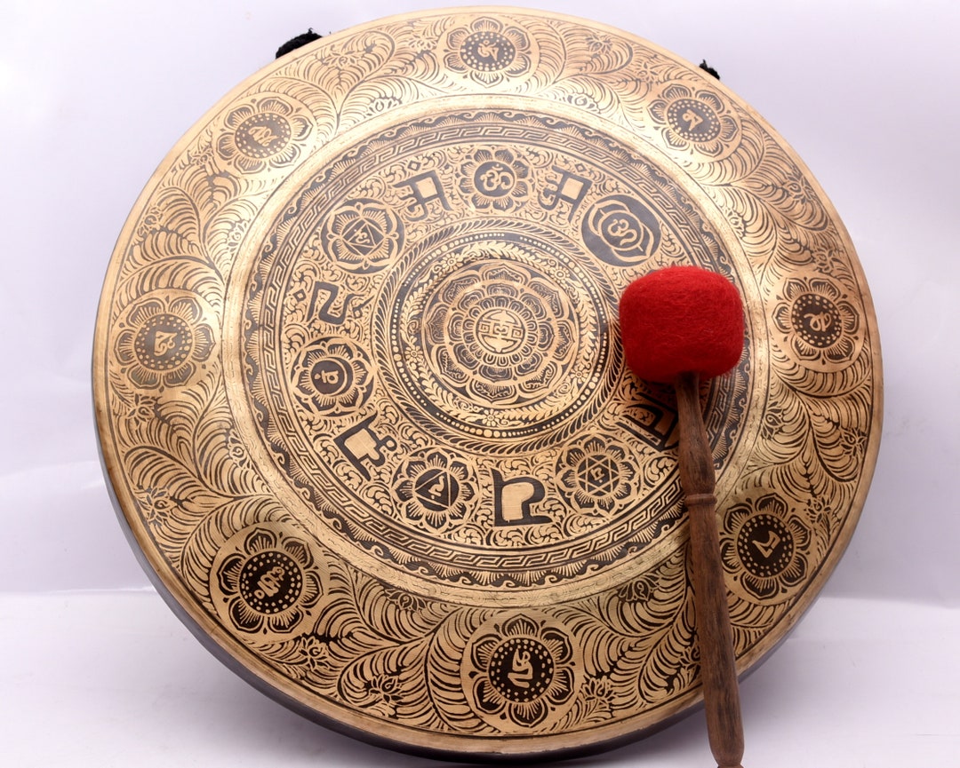 50 CM Diameter Gong | Handmade Gong | Tibetan Gong | Sound Therapy Gong ...