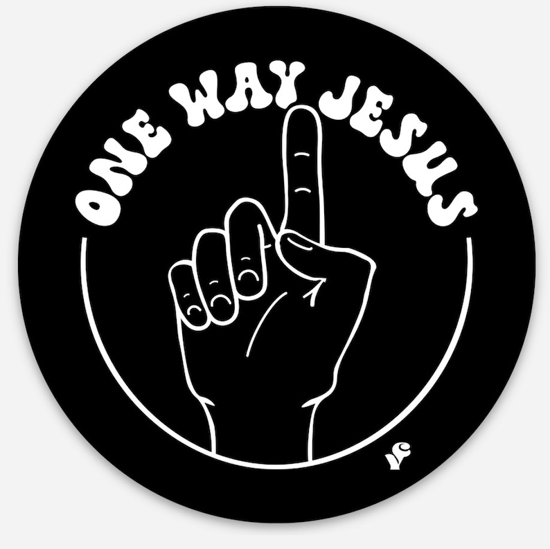 One Way Jesus Sticker 3 3 - Etsy
