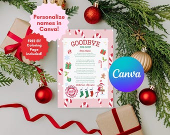 Elf Arrival Letter Editable Canva Template Personalized Elf Magic Elf ...