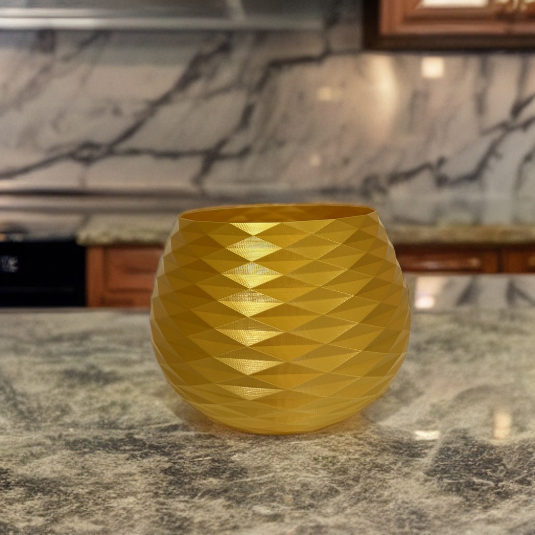 Gold Potter for Indoor Plants - Etsy