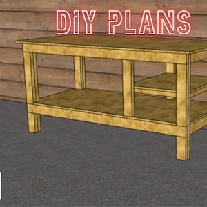 Garage Work Bench Plans, DIY Workstation Plans, Easy Work Bench Plans ...