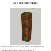 DIY Golf Locker Plans, Golf Storage Organizer, Club Locker Blueprints ...