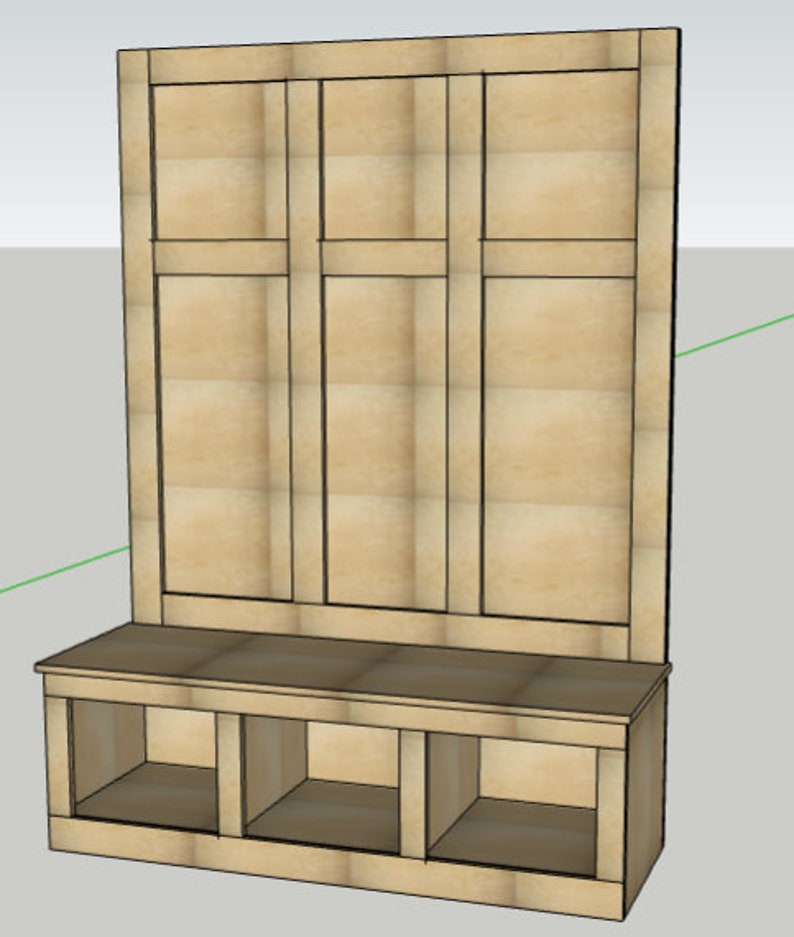 Hall Tree DIY Plans, Hall Tree, Woodworking Plans, Home Decor - Etsy