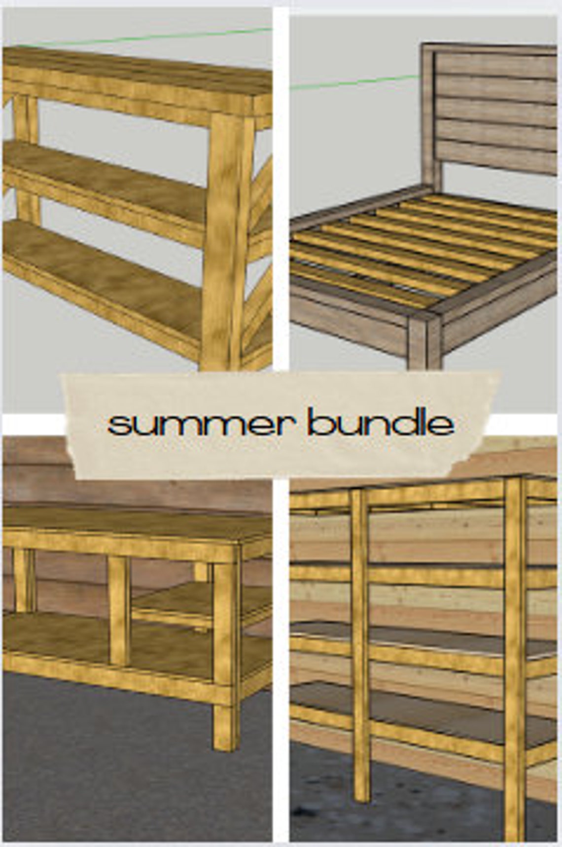 DIY Plan Bundle, Summer Sale, DIY Plan Bundle, Woodworking Plans ...