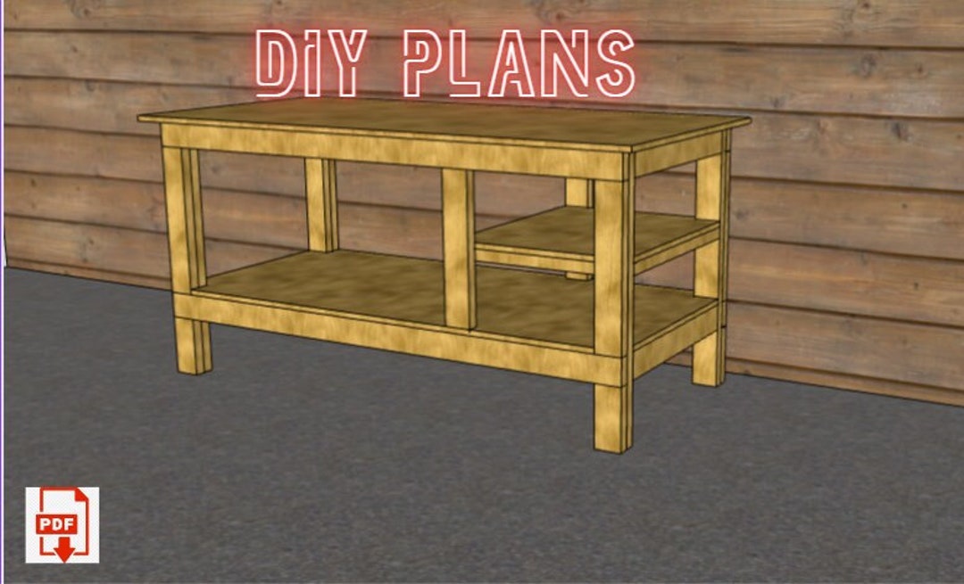 Garage Work Bench Plans, DIY Workstation Plans, Easy Work Bench Plans ...