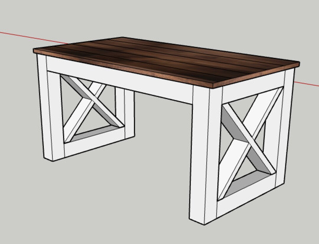 Farmhouse Desk Plans, DIY Plans, Woodworking Plans, Easy DIY Plans - Etsy