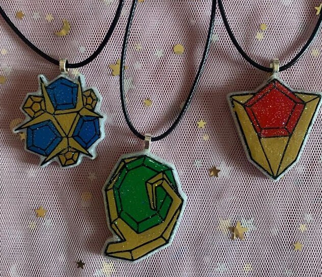 Mold Gems the Legned Od Zelda Kokiri Emerald, Goron Ruby, Zora Sapphire ...