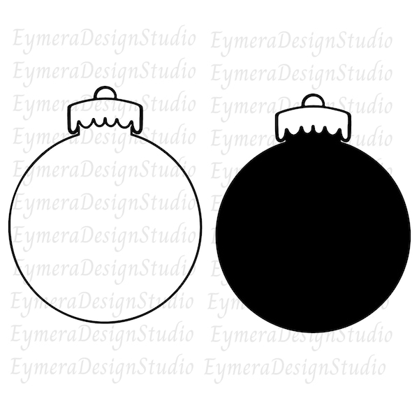 Christmas Balls Svg - Etsy