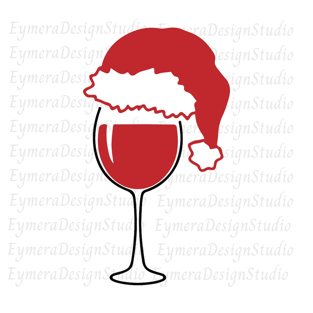 Wine Glass Santa Hat SVG, Cheers Svg, Wine Svg, Santa Hat Svg,png,ai ...