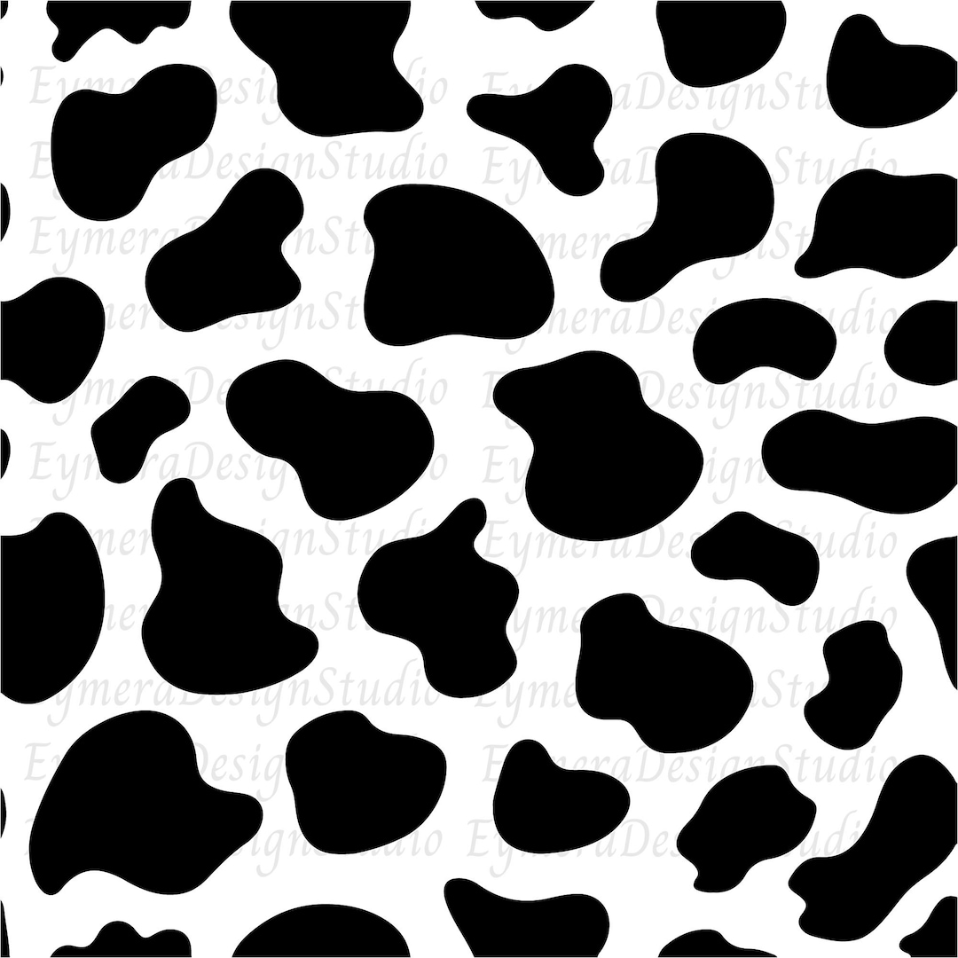 Cow Print, Cow Spots, Cow Print Pattern Instant Download SVG, PNG, JPG ...