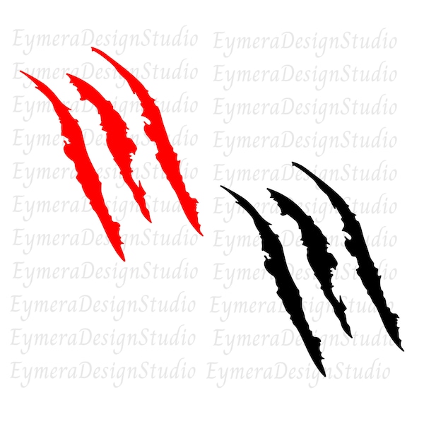 Wolverines Claw Marks Svg - Etsy