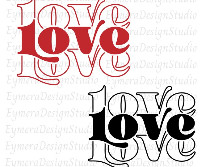 Love SVG, Love Script Heartsvg, Dxf, Png, Love DXF, Cut File, Iron On ...