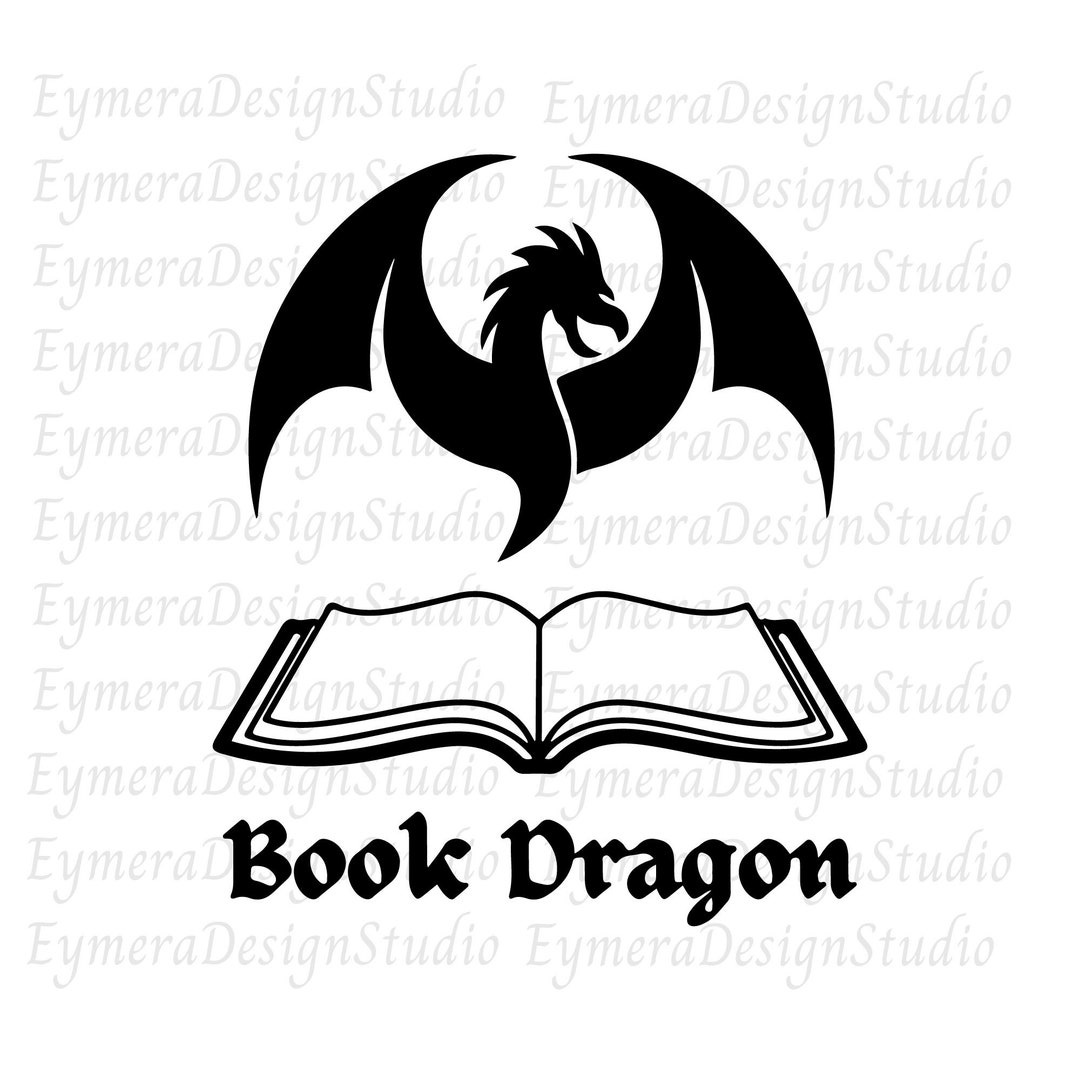 Book SVG, Dragon SVG, Fantasy SVG, Reading Svg, Halloween Svg, Book ...