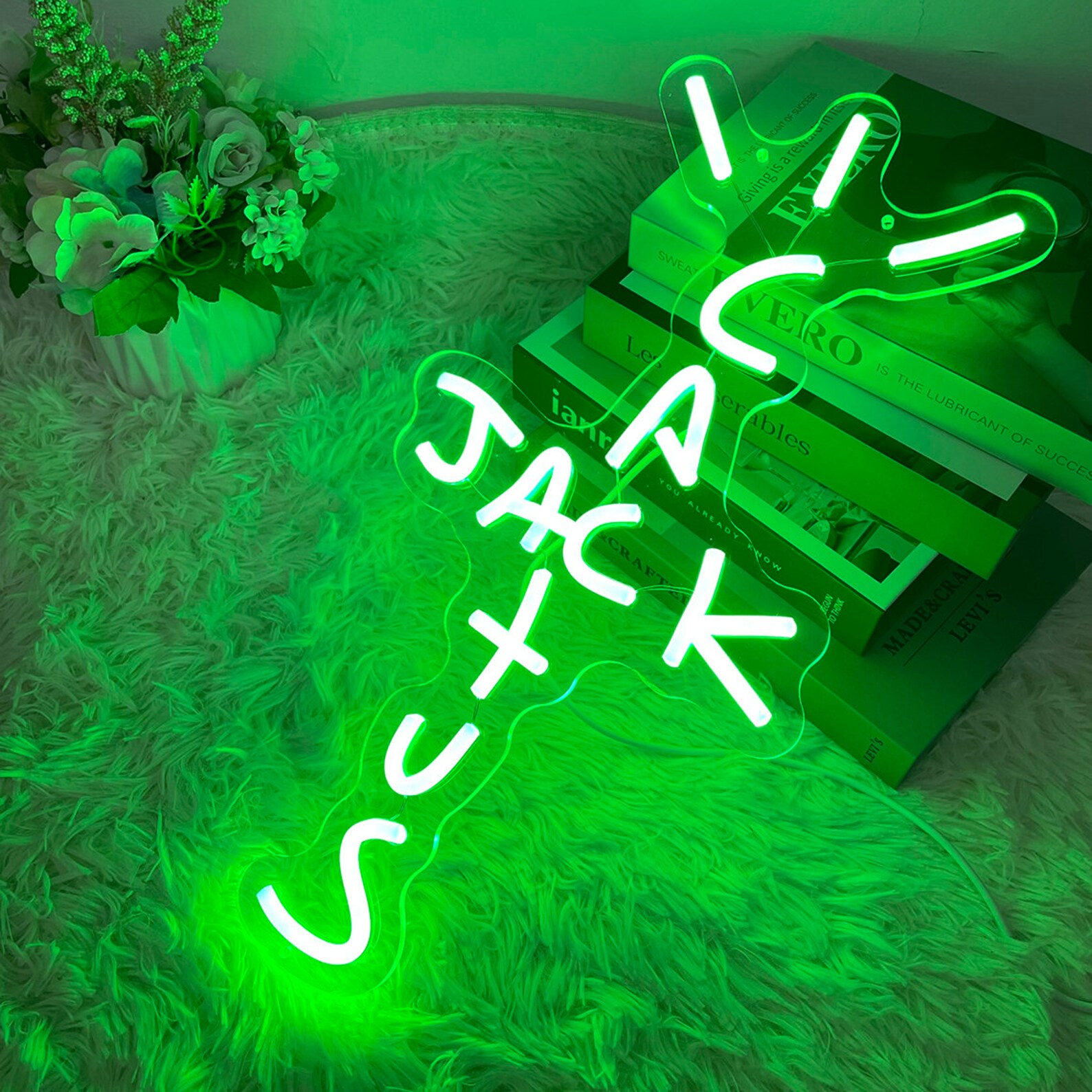 Neon Sign Wall Decor Cactus Jack Neon Sign Neon Sign Light Neon Wall ...
