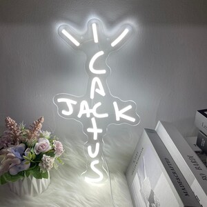 Neon Sign Wall Decor Cactus Jack Neon Sign Neon Sign Light Neon Wall ...