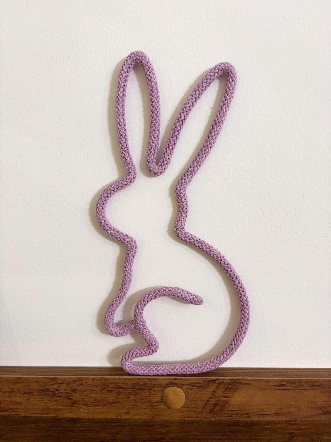Small Bunny Rabbit Wire Sign | Wire Animal Sign | Decorations ...