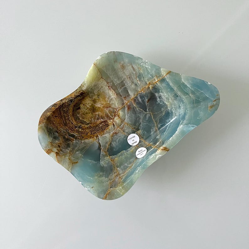 Rare Blue Onyx Irregular Dish - Etsy