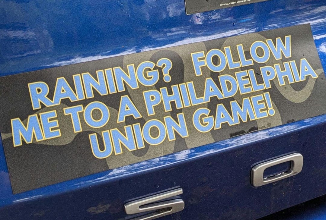 Philadelphia Union Bumper Sticker, Funny Gag Car Decal - Etsy