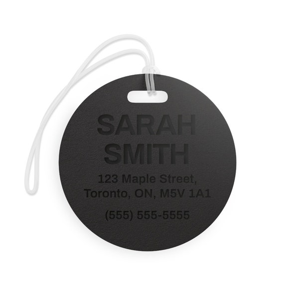 Round Luggage Tags - Etsy