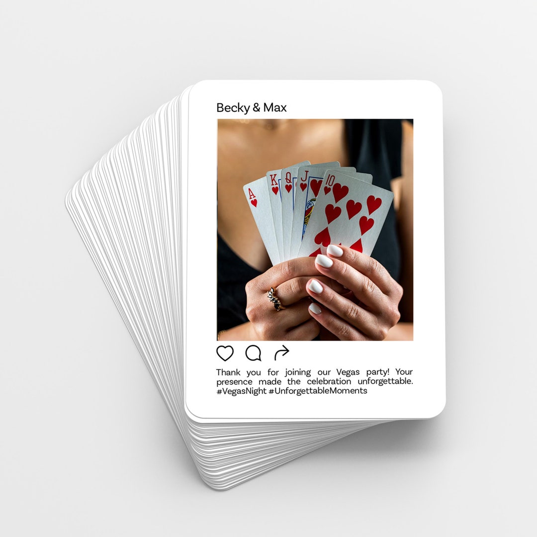Personalized Poker Party Cards, Custom Photo Frame Design, Custom ...