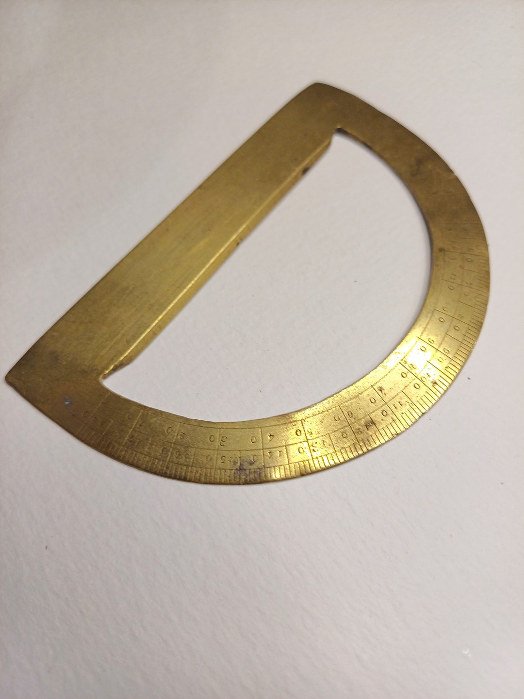 Hand Engraved 18th Century Protractor Ideal Gift for Geometry Fans - Etsy