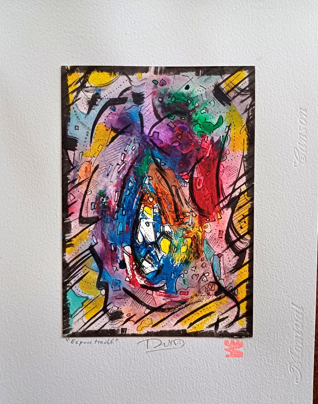 Troubled Space Original Drawing - Etsy