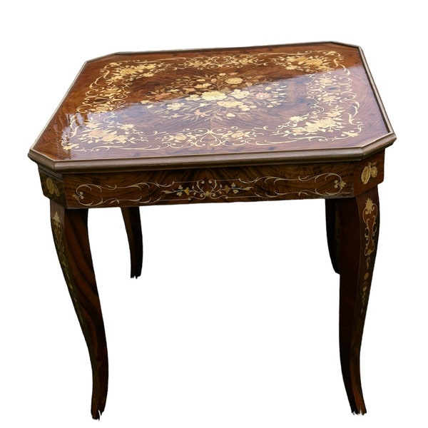 Italian Inlaid Table - Etsy