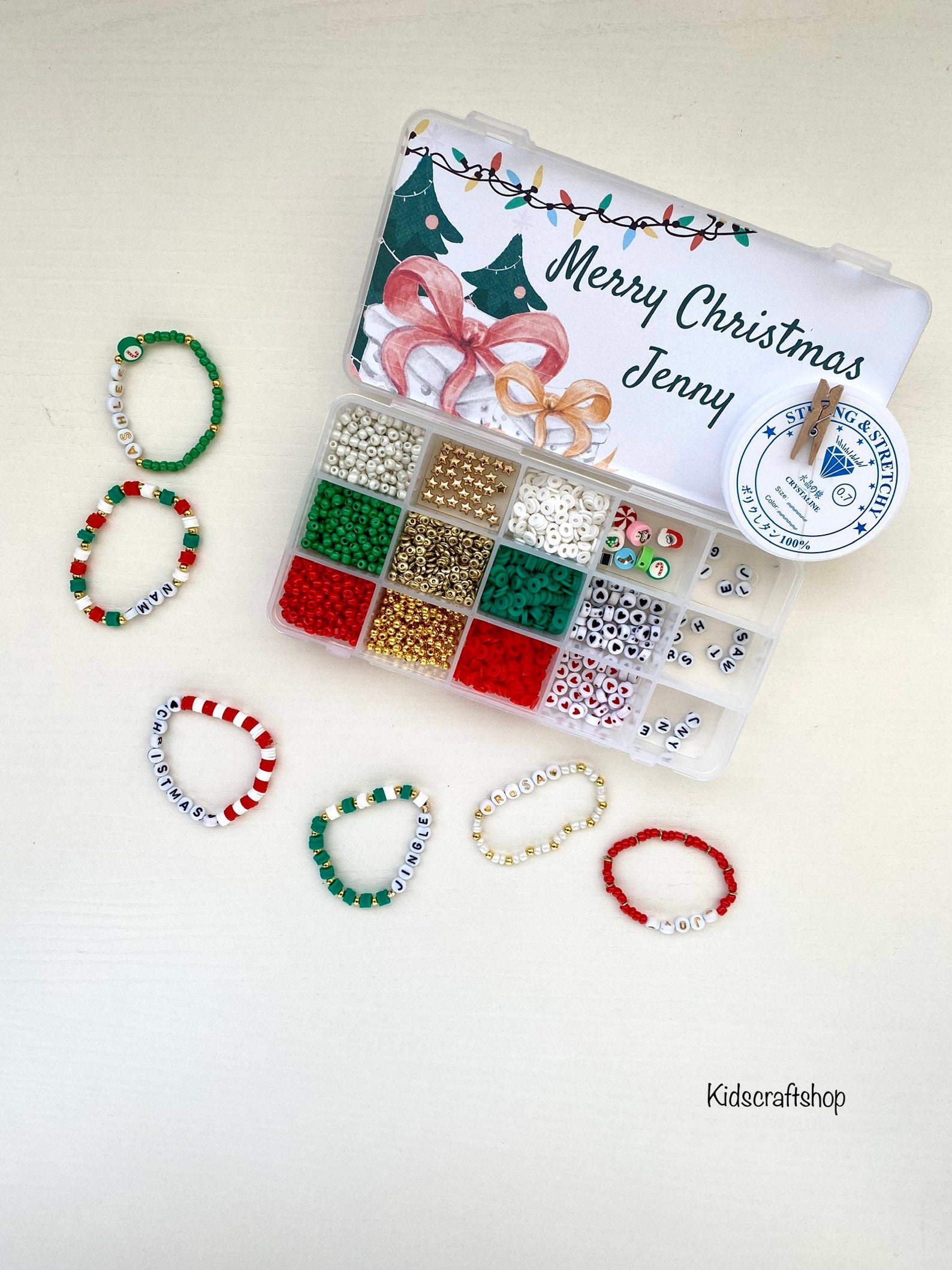 Christmas Kids Bracelet Making Kit/bracelet Kits for Girls/bracelet Kit ...