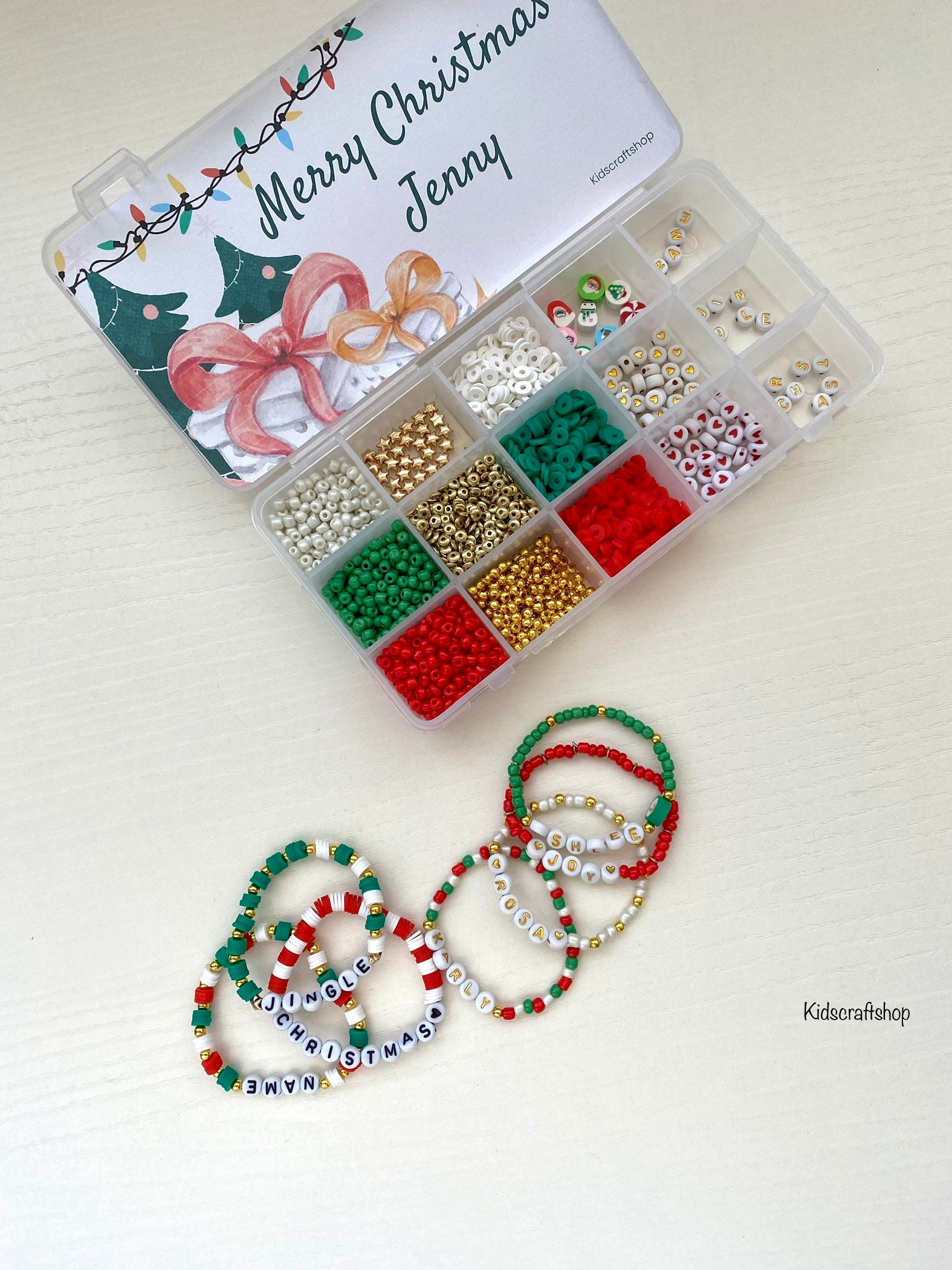Christmas Kids Bracelet Making Kit/bracelet Kits for Girls/bracelet Kit ...