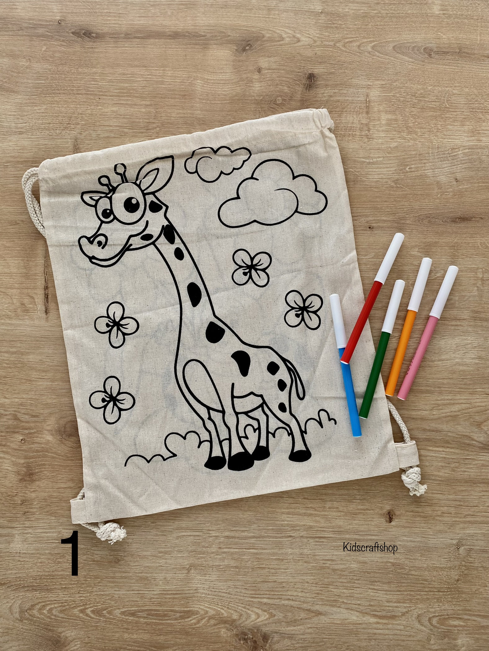Color Your Own Bag/tote Bag Coloring Activity/kids Activites/kids Art ...